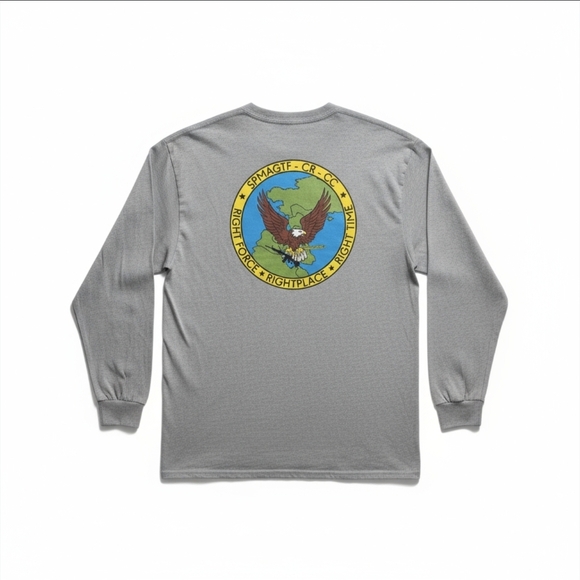 Vintage | Shirts | Vintage Military Longsleeve Tshirt Retro Design With ...